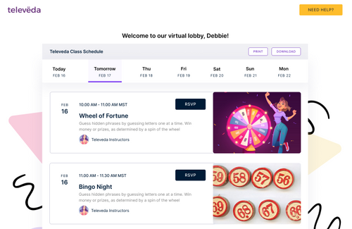 Televeda Events Platform