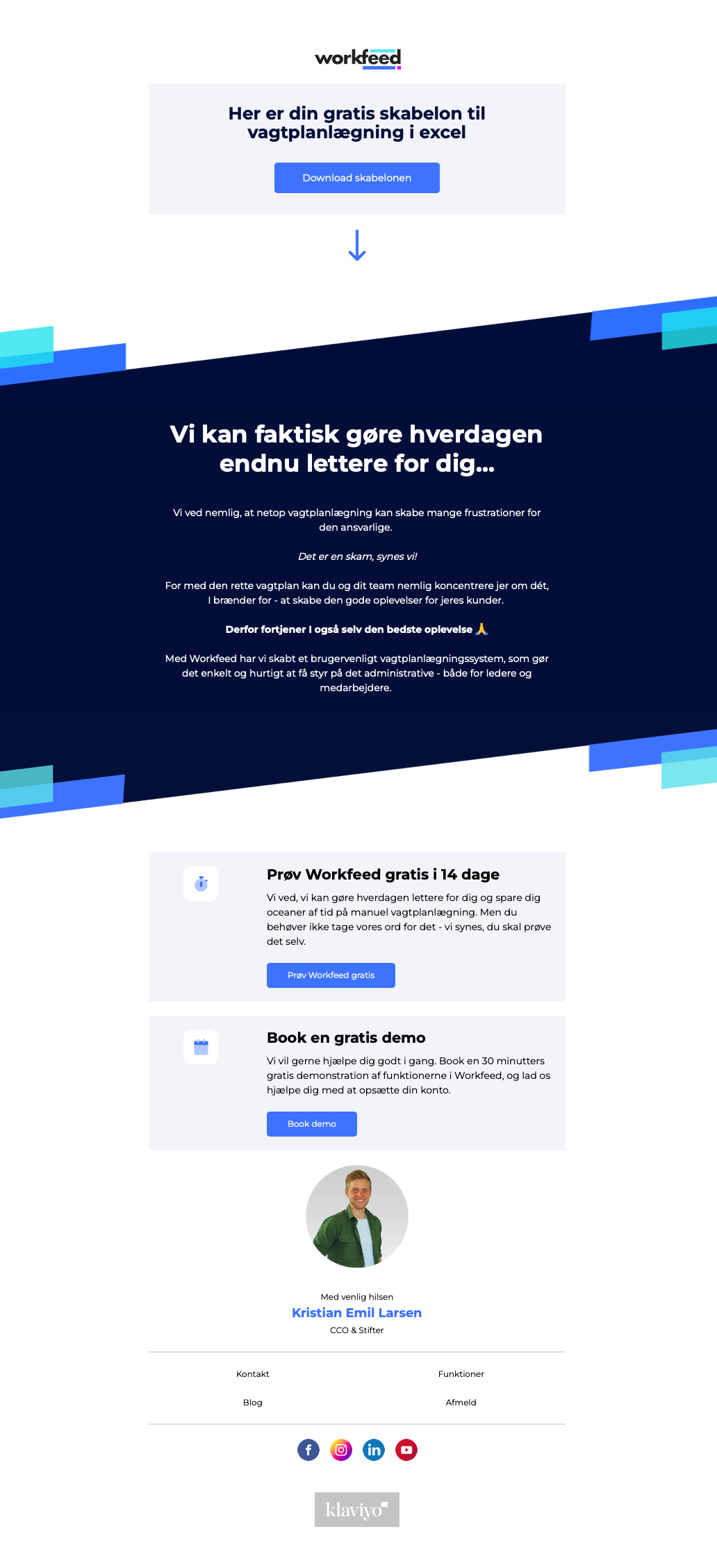 En rigtig god e-mail: Workfeed.io