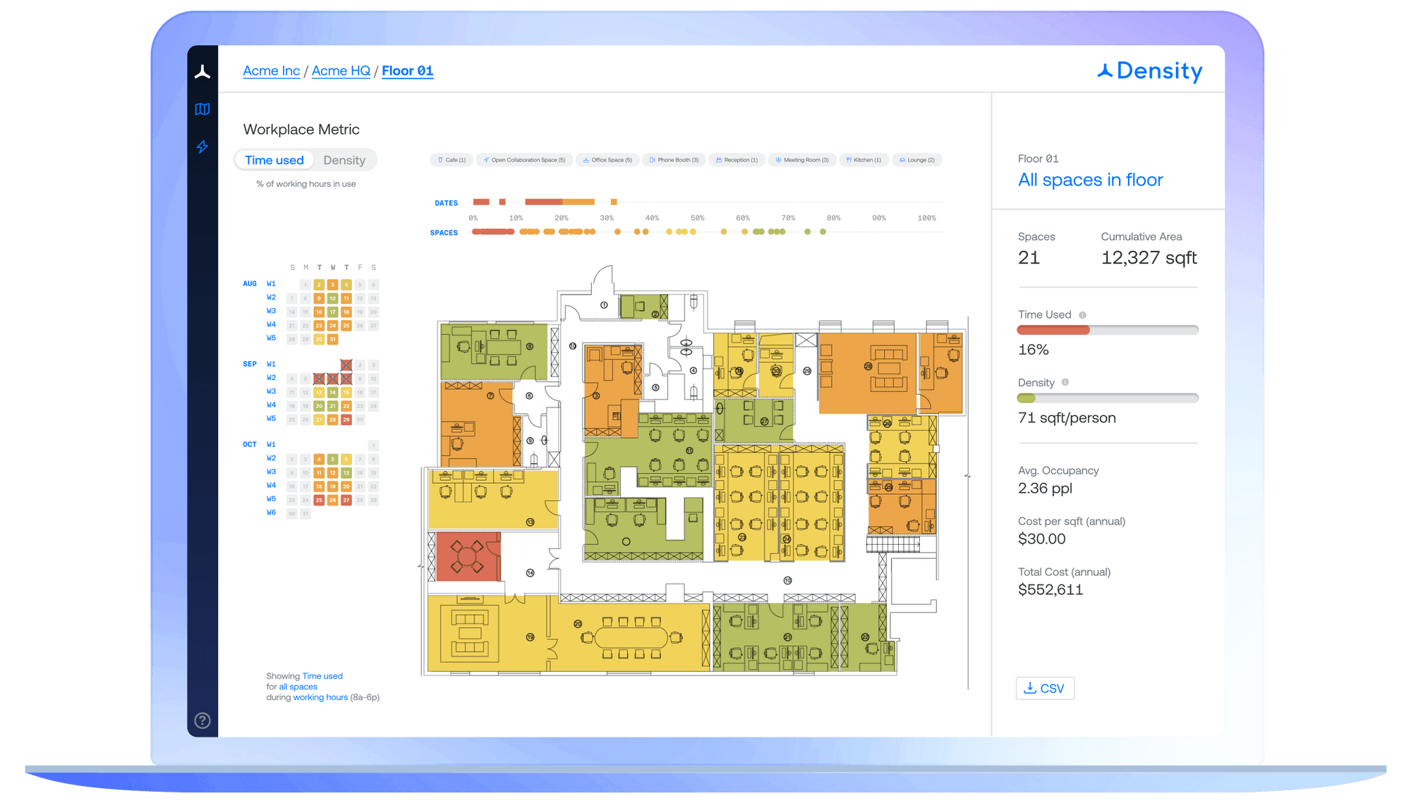 Open Area Occupancy Sensors | Density.io