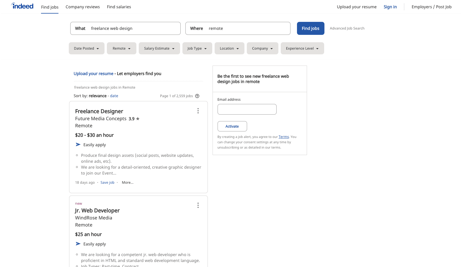 17 Ways To Find Freelance Web Design Jobs Online