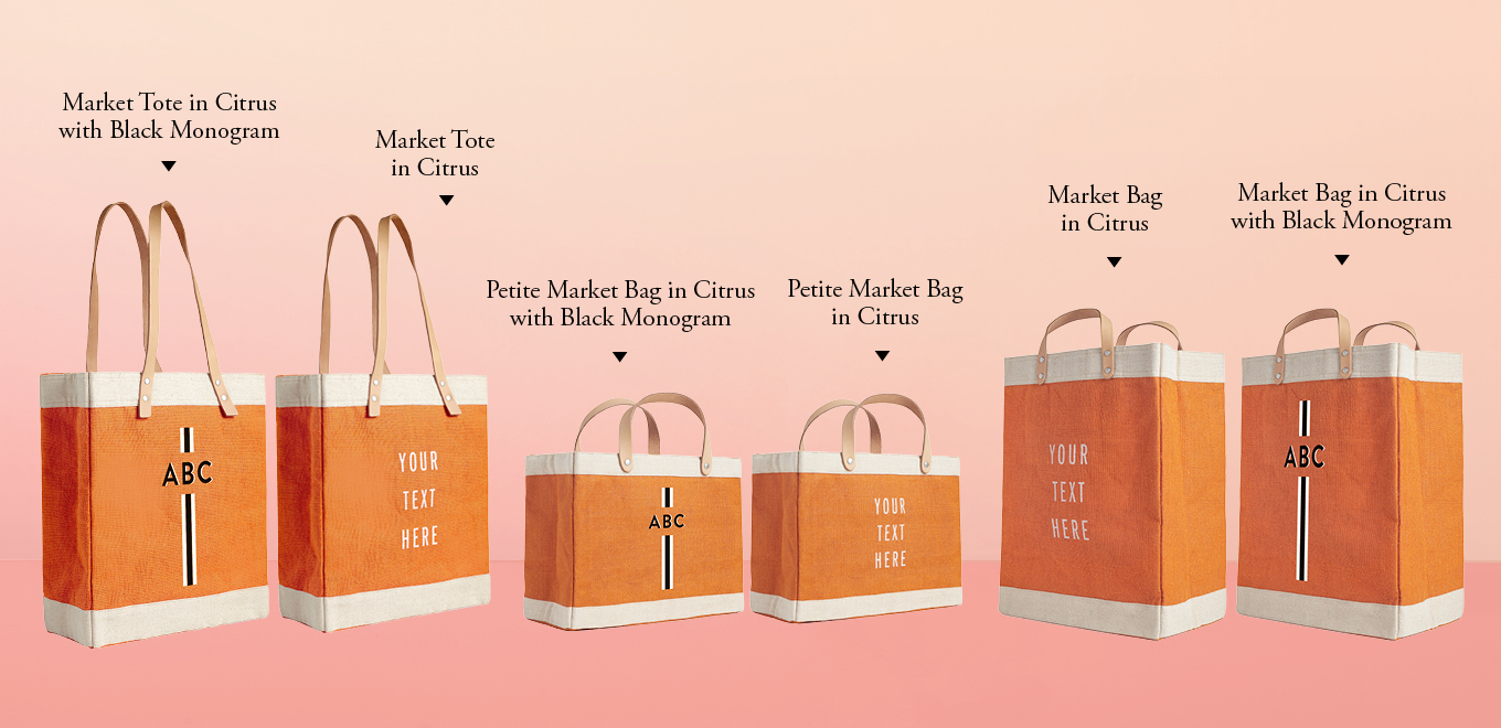 Apolis Market Bags Citrus Collection