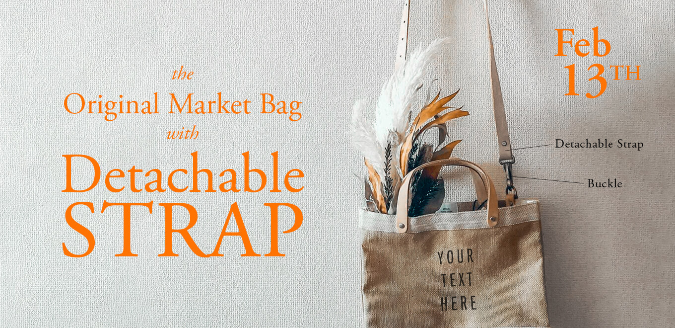 Apolis® Market Bags in Citrus with Detachable Handles