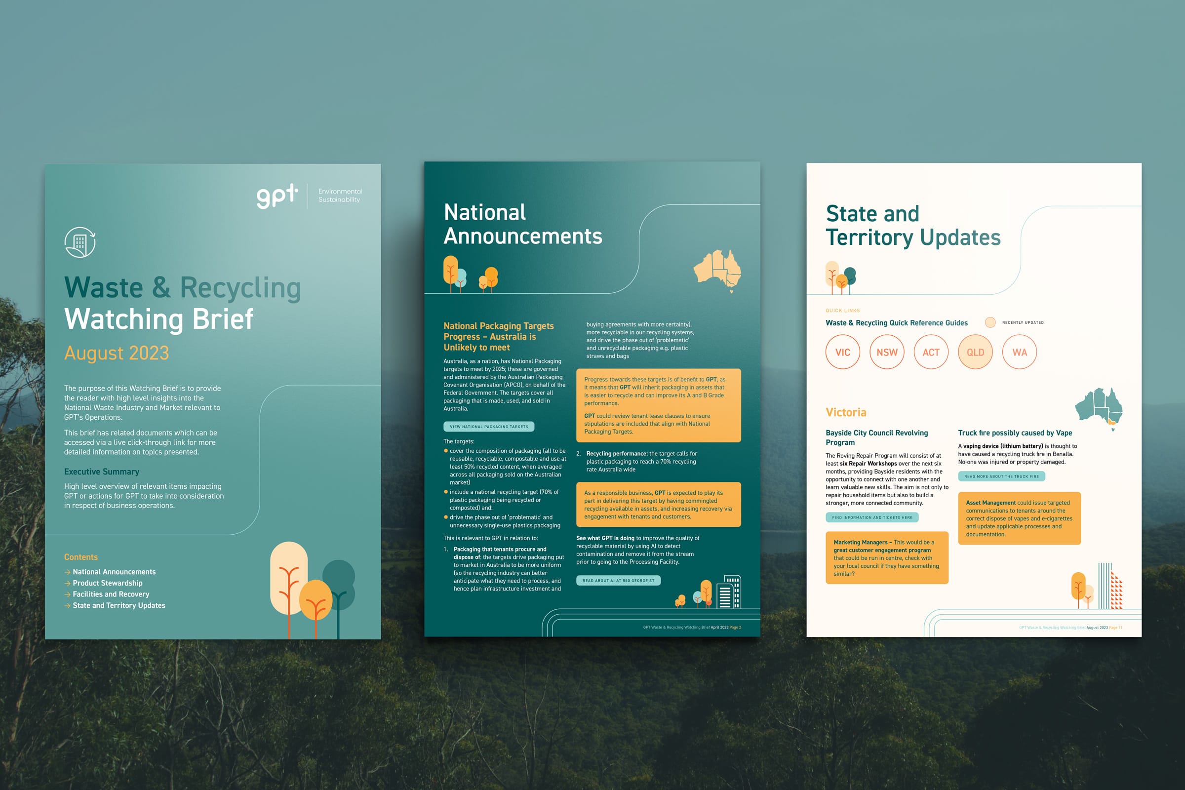 Waste Watch Monthly Report Template | Work