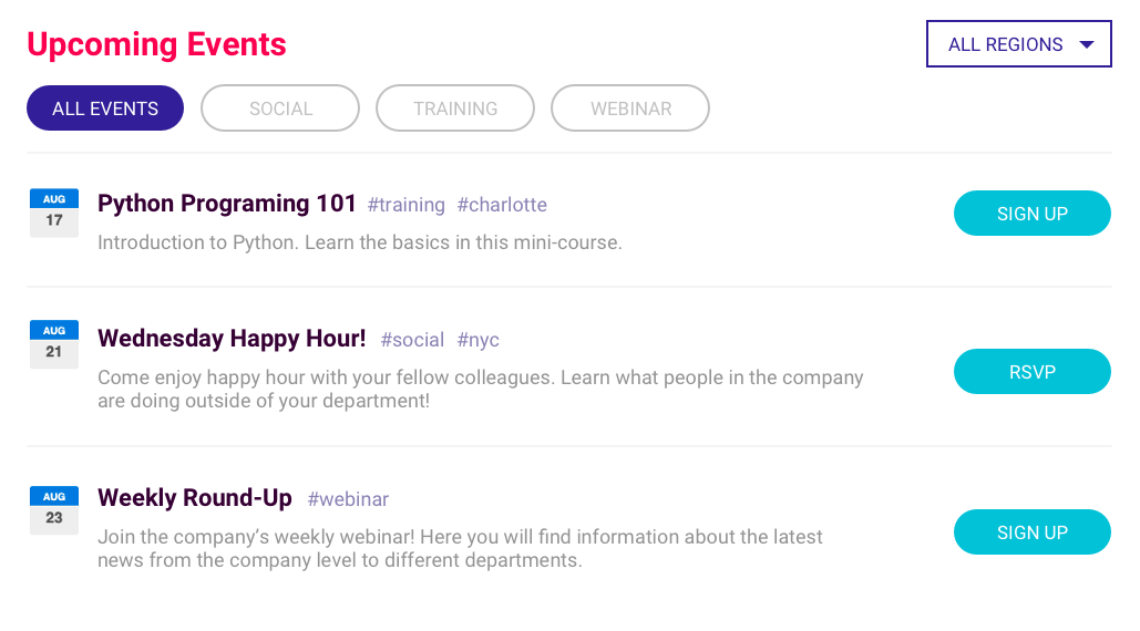 The Event Tile Widget for Intranets Coming Soon | Social Edge