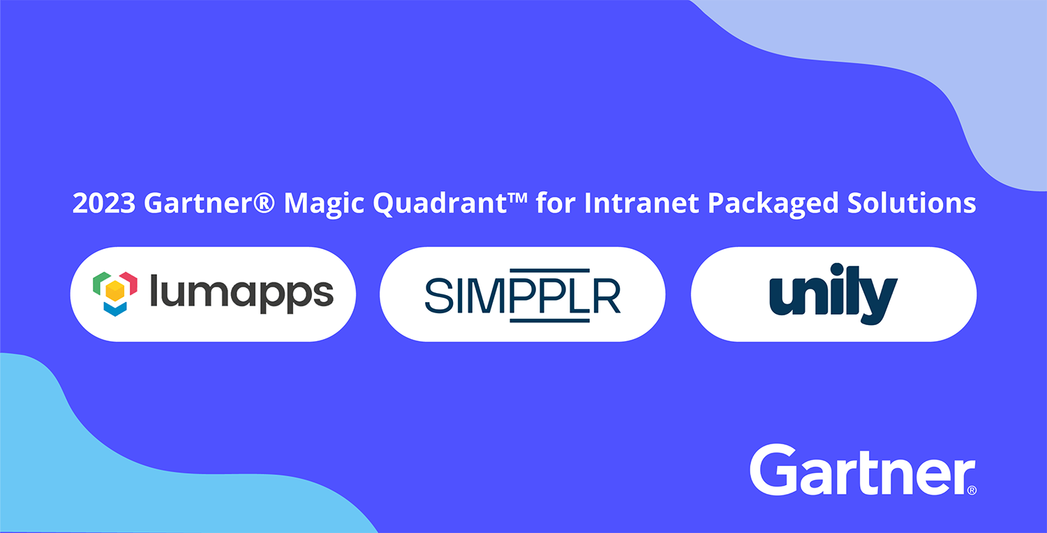 Our partners LumApps, Simpplr and Unily named as leaders in the 2023 ...