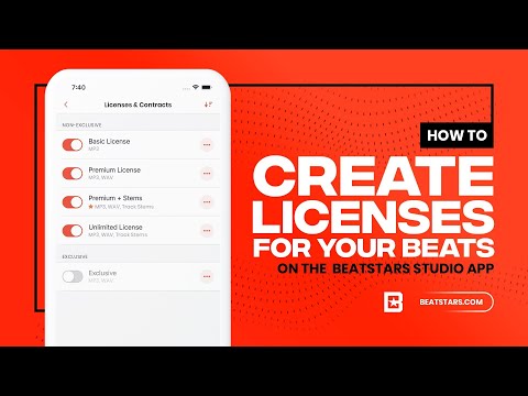 How to Create Licenses on the BeatStars Studio App - BeatStars Tutorials
