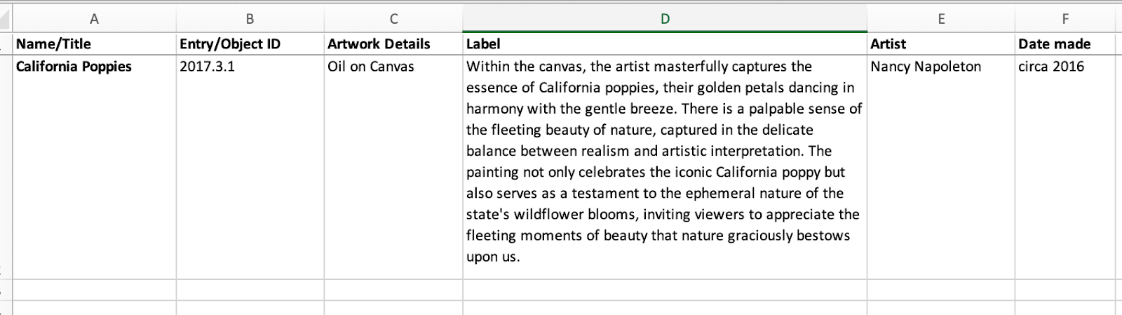 MasterIt | Creating Exhibition Labels with CatalogIt - CatalogIt
