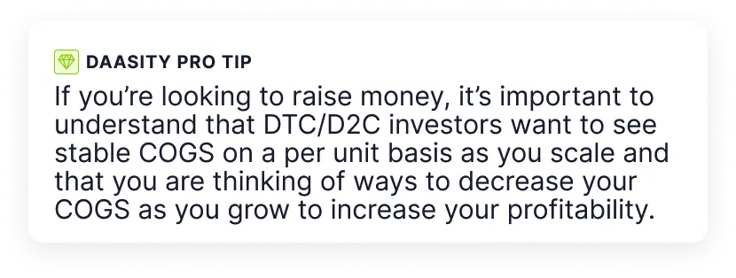 COGS: A Guide for Consumer Brands [2023] | Daasity