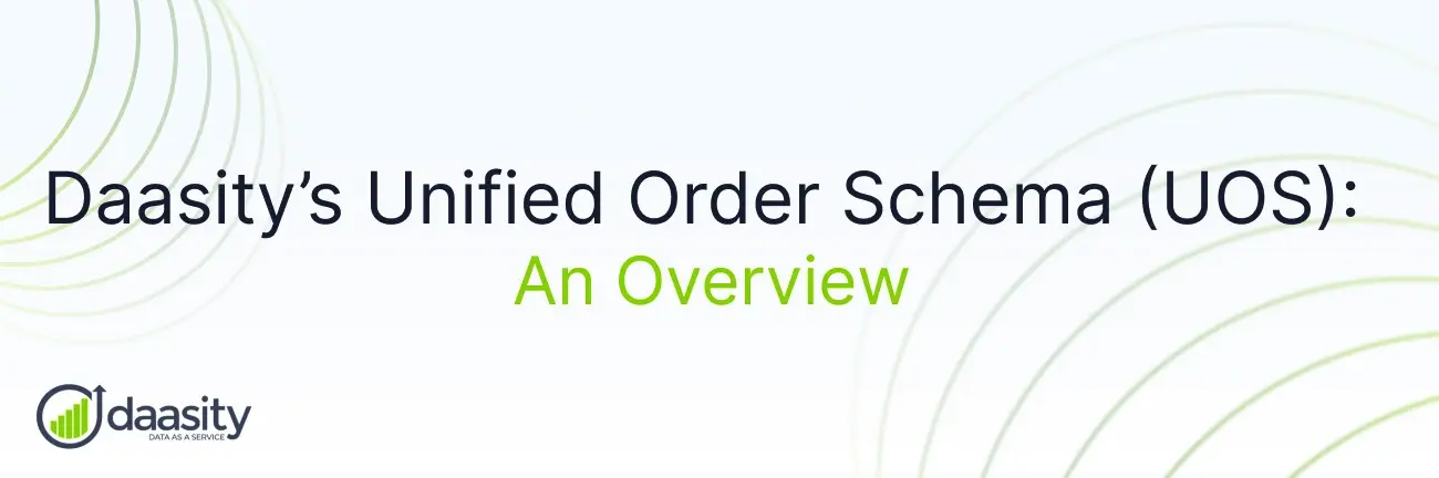 Overview of Daasity's Unified Order Schema (UOS) | Daasity