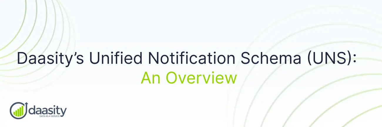 Overview of Daasity's Unified Notification Schema (UNS) | Daasity