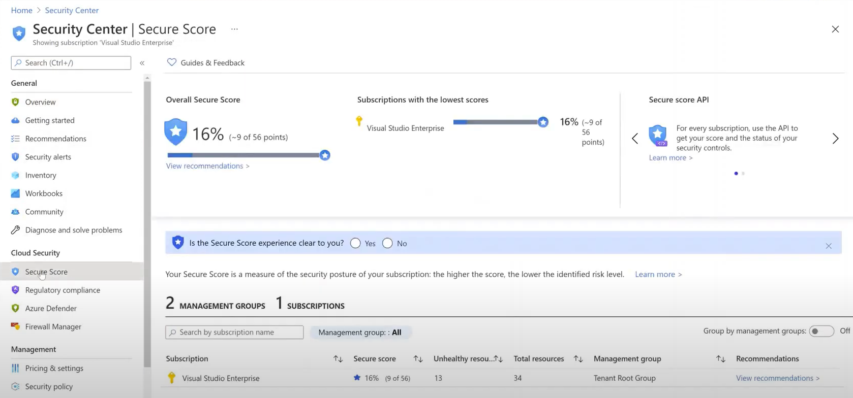 Improve Your Cloud Security Posture with Azure Security Center