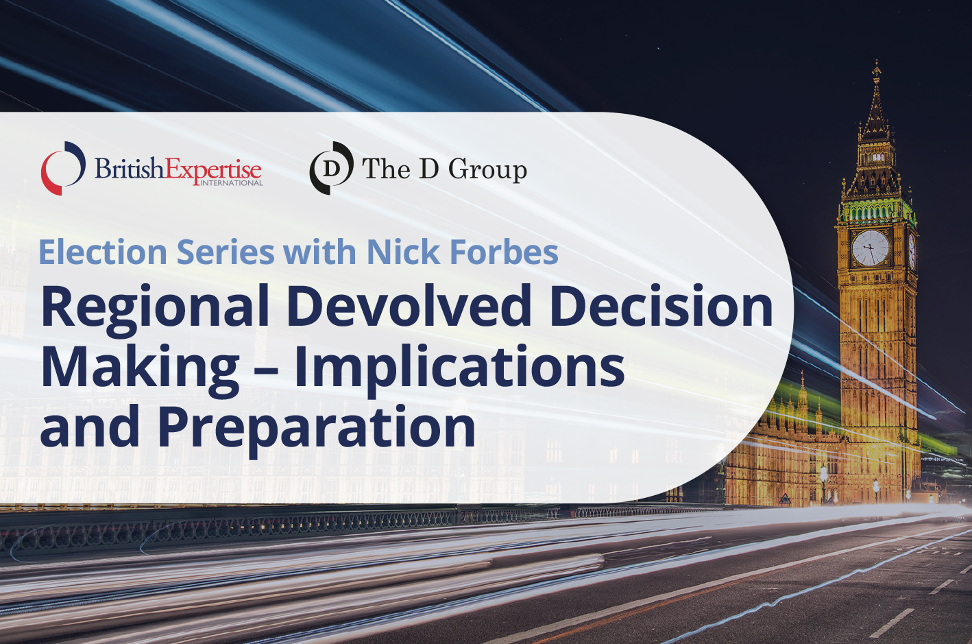 Event: The Devolution Arms and Place Race – British Expertise International