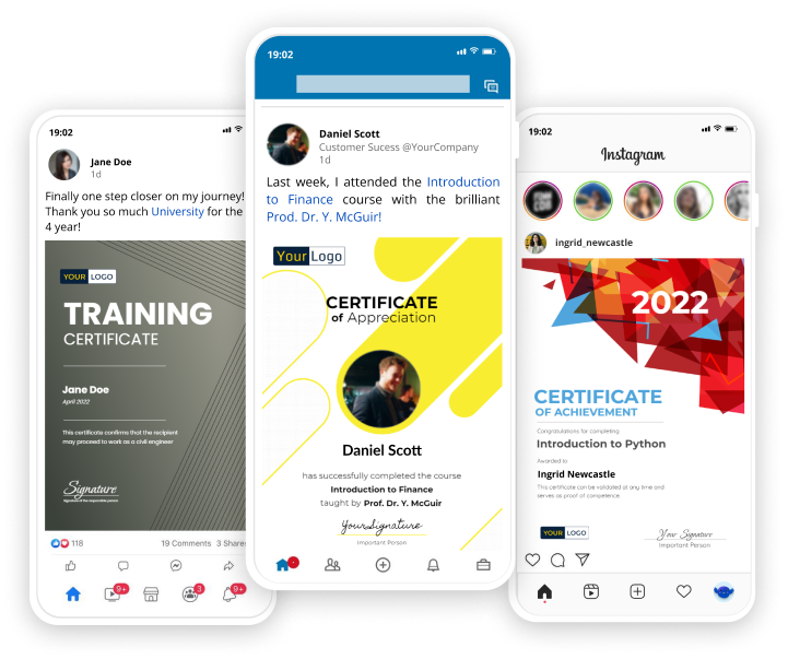 Digital Certificates & Badges | Virtualbadge.io