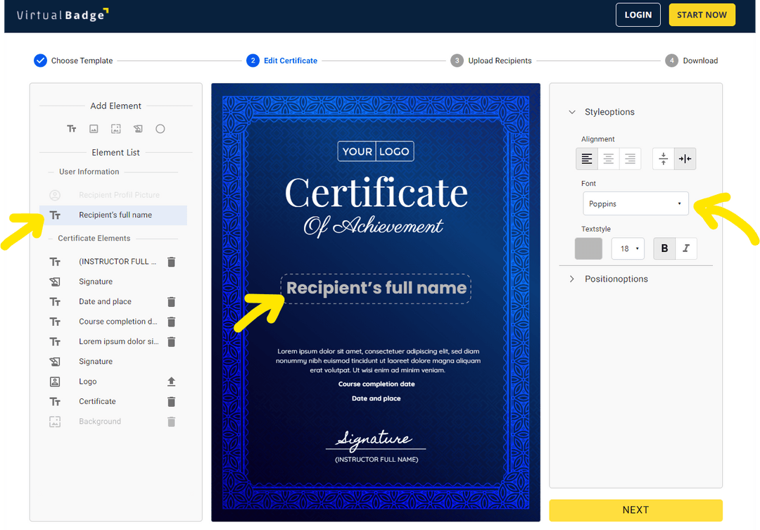FREE Online Certificate Maker - Personalize Certificates