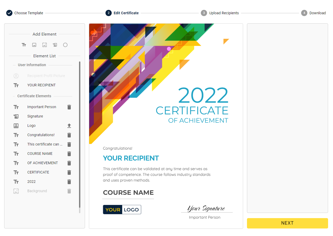 FREE Online Certificate Maker - Personalize Certificates