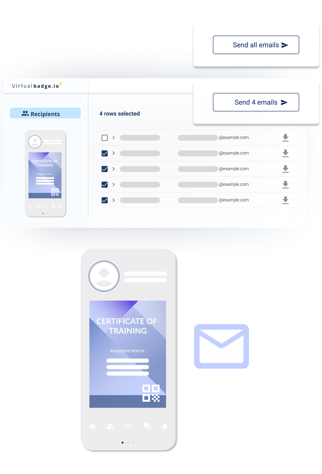Send Digital Certificates Automatically | Virtualbadge.io