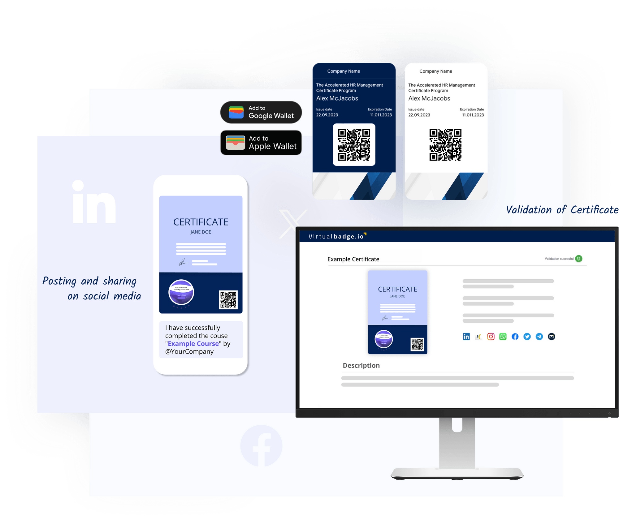 Send Digital Certificates Automatically | Virtualbadge.io