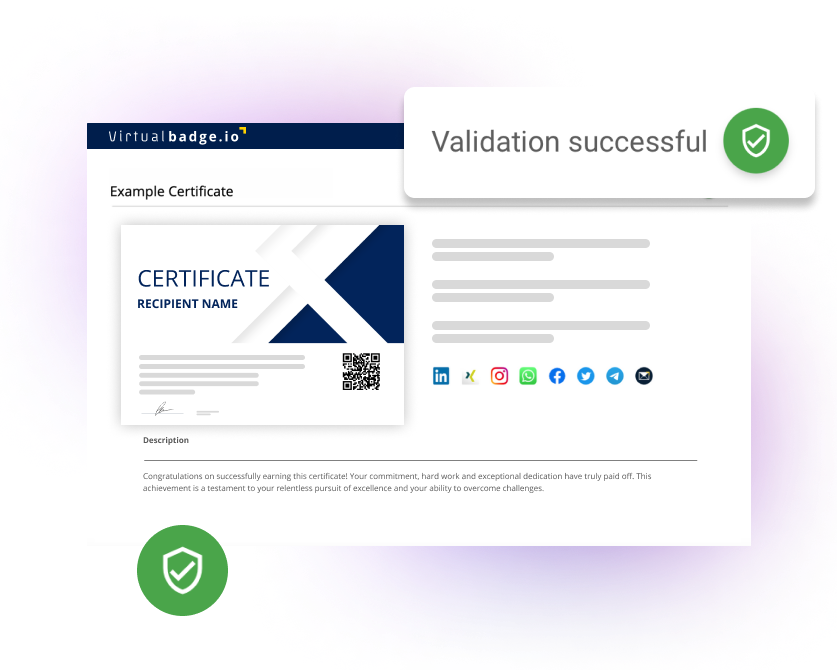 Authentic Certificates and Badges | Virtualbadge.io