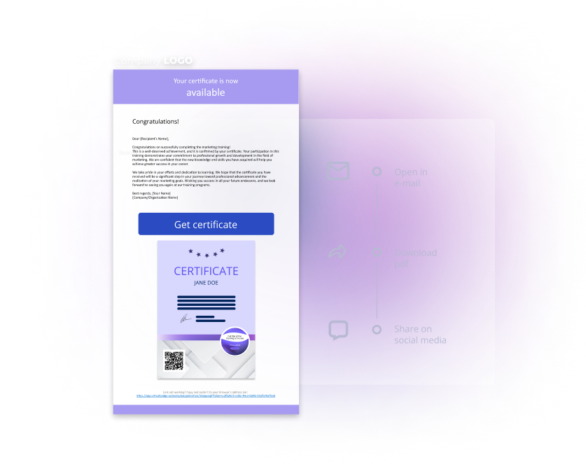 Send Custom Digital Certificates using TalentLMS