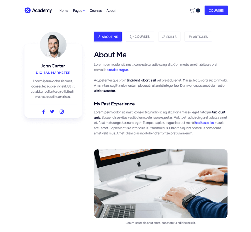 Academy - Webflow HTML Website Template