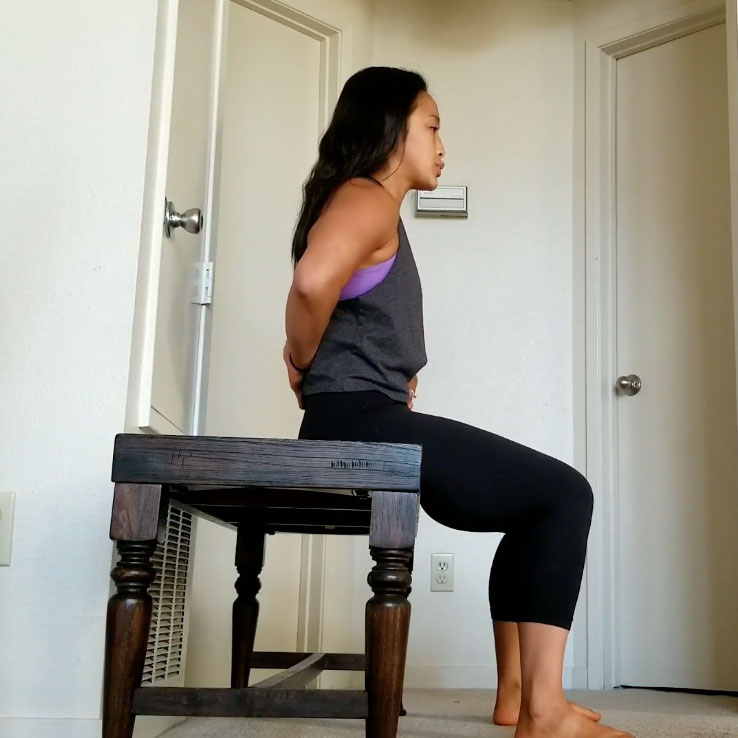 Seated Pelvic Tilts - Gymparty