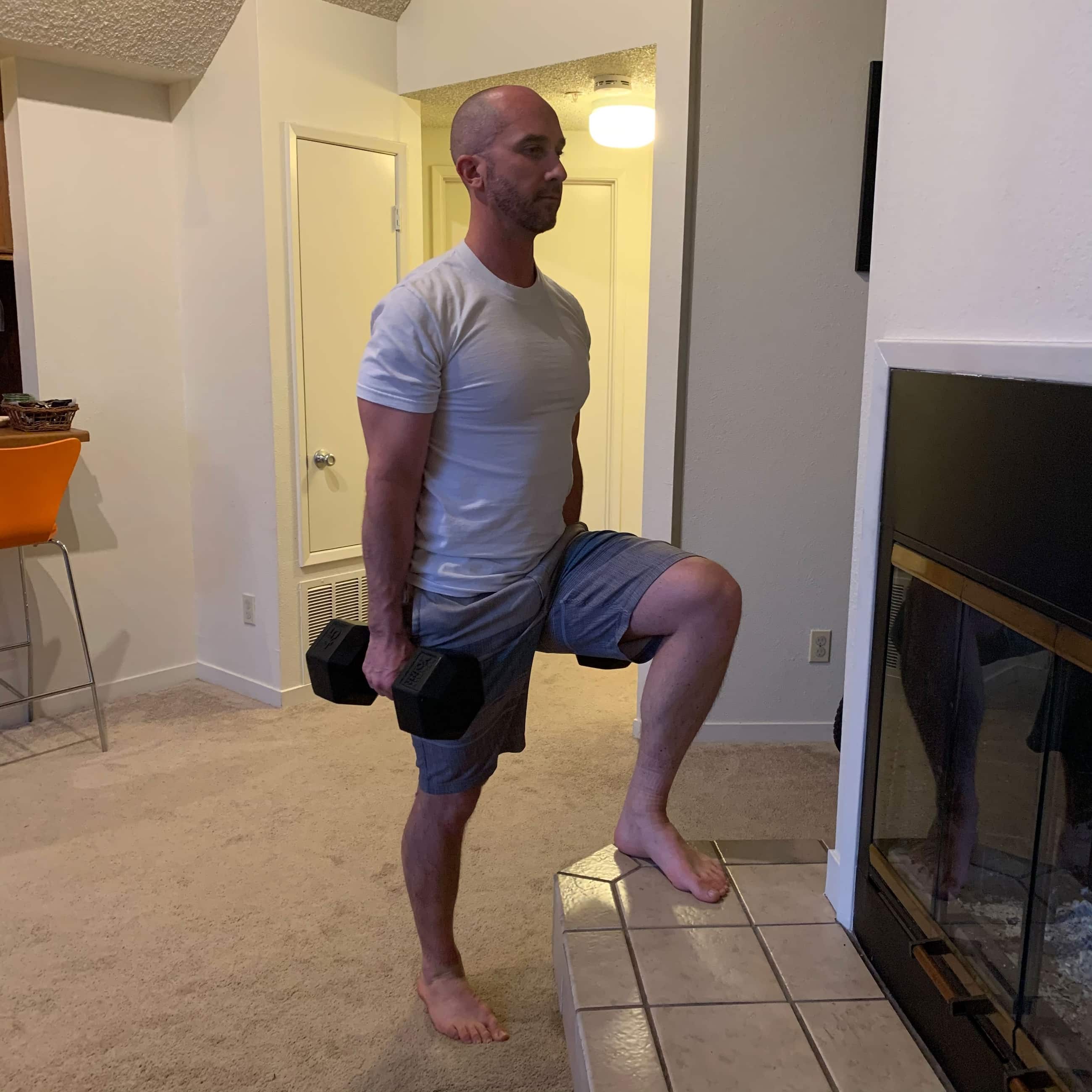 Weighted Burpee Step-ups - Gymparty