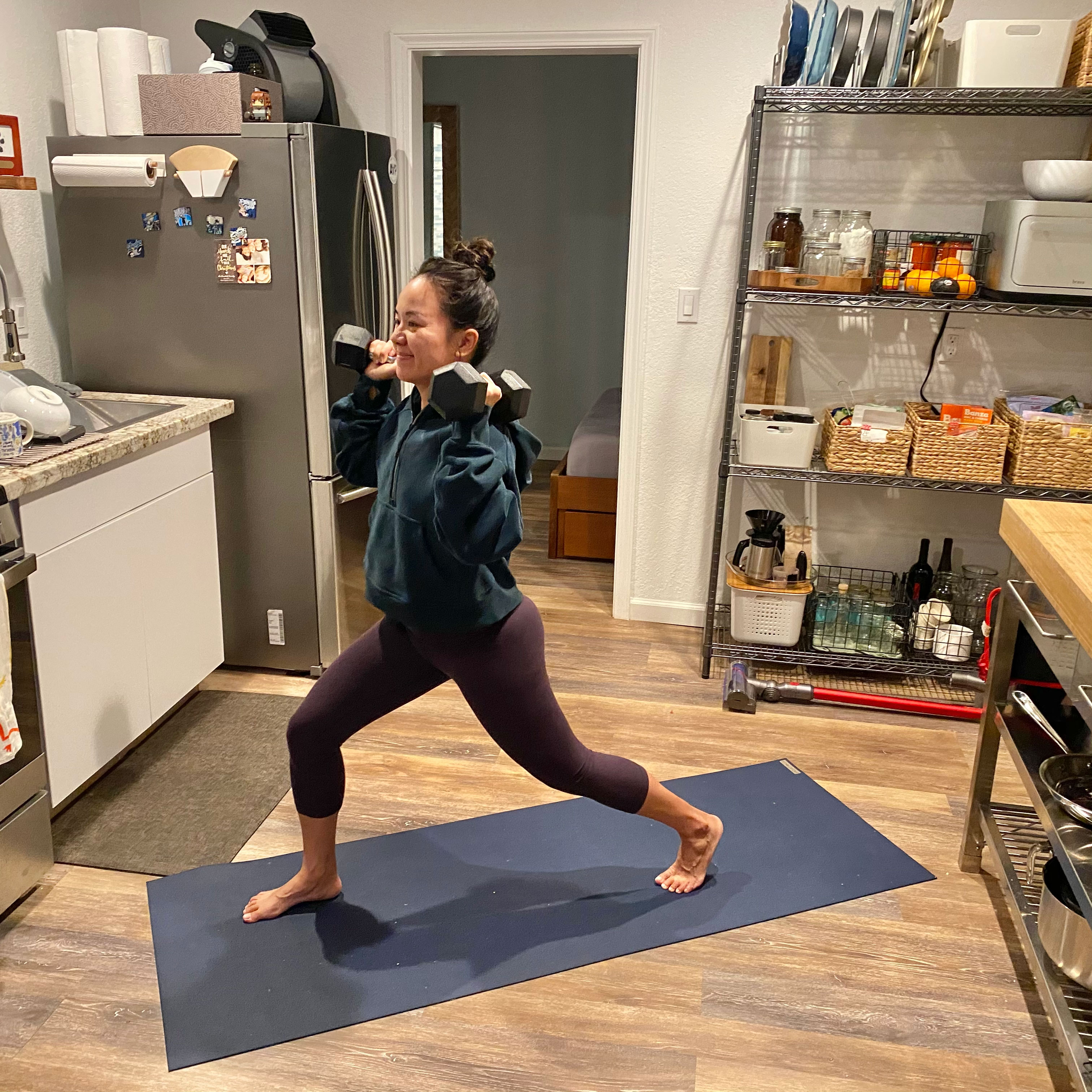 Front Rack Lunges - Gymparty