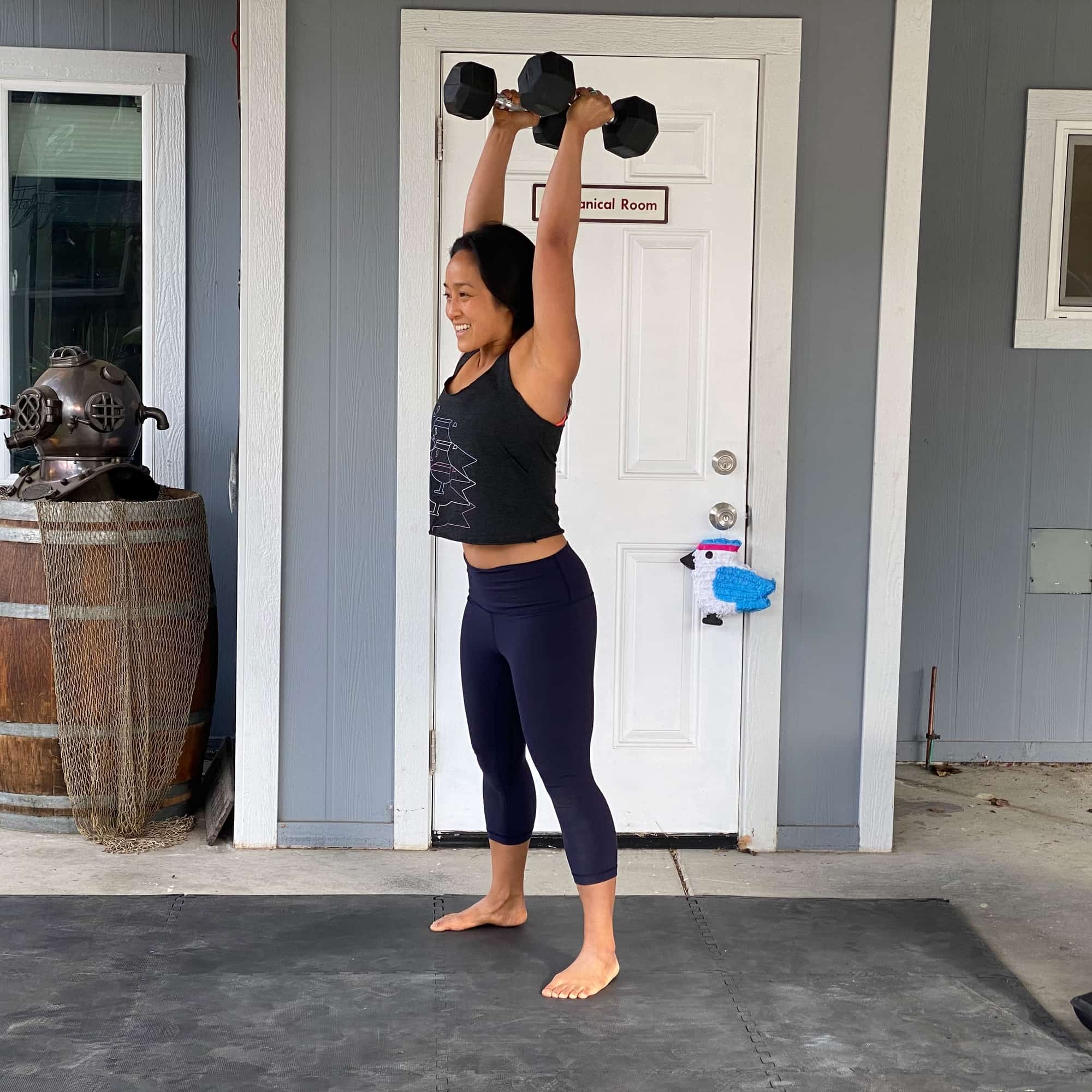 Hang Squat Clean Thrusters (Hang Clusters) - Gymparty