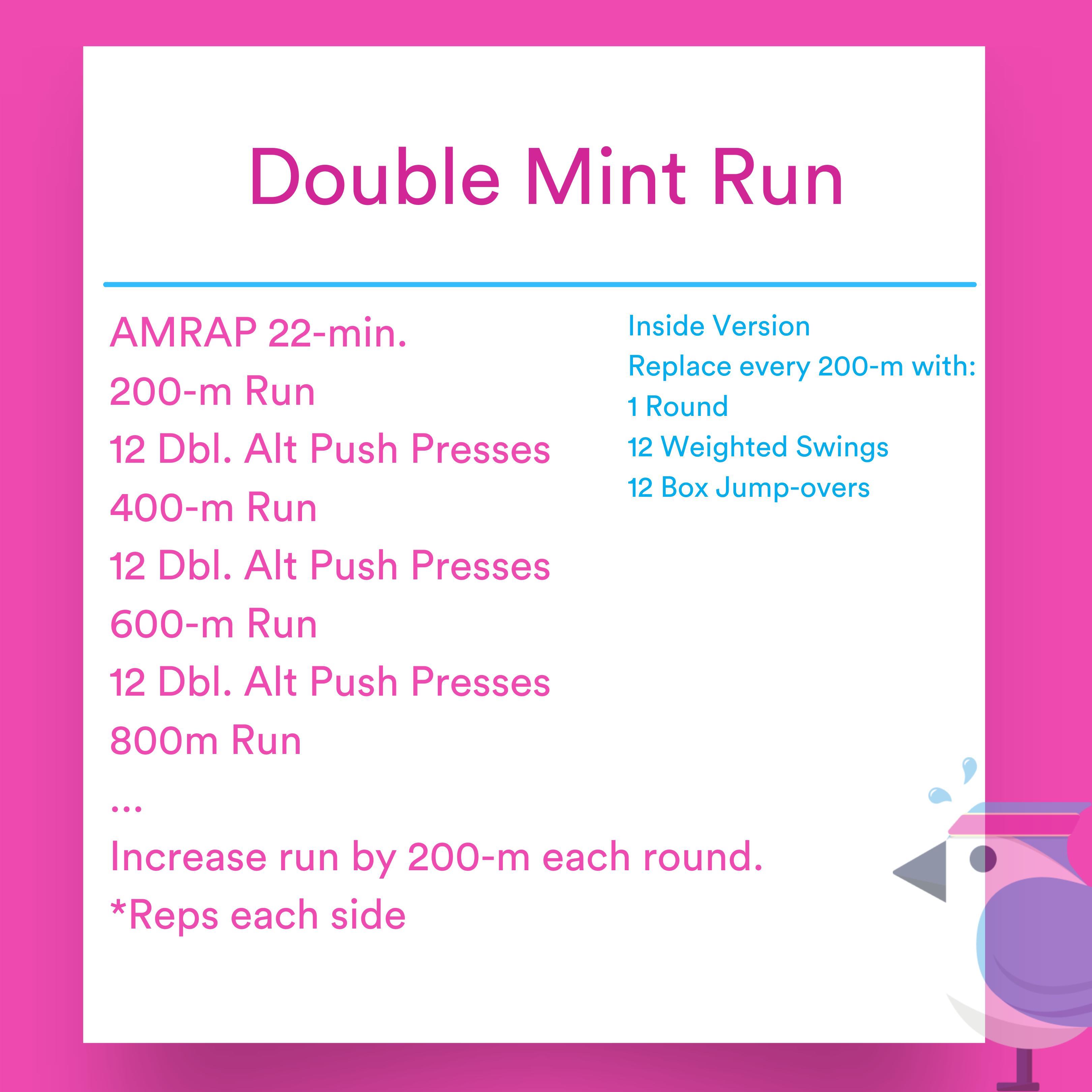 Double Mint Run By Coach Janet - Gymparty