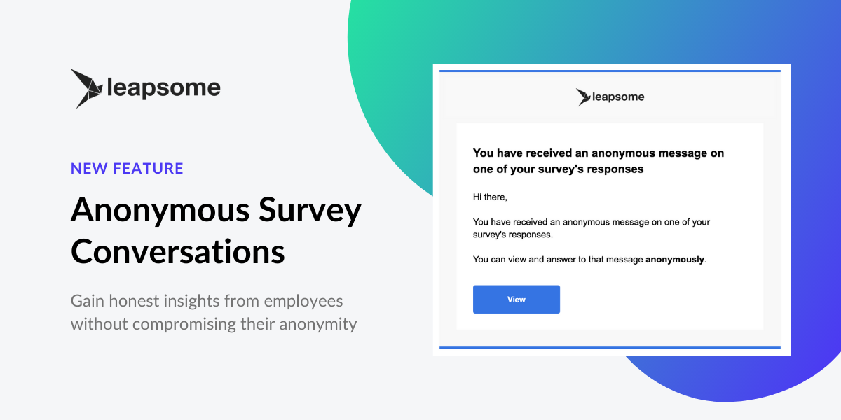 Have Anonymous Conversations with Survey Respondents