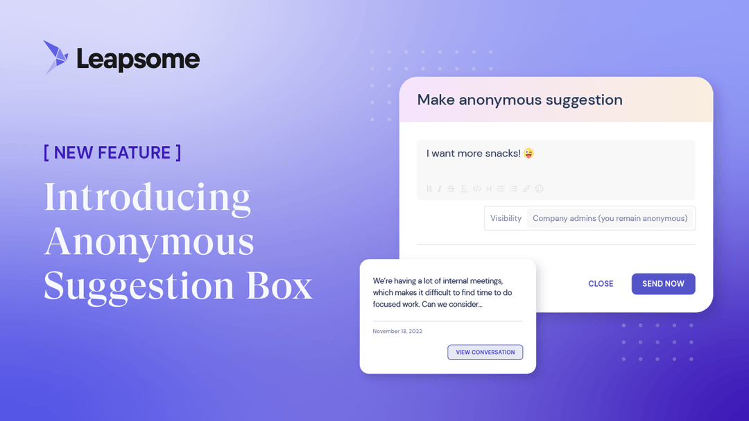 Introducing the Anonymous Suggestion Box