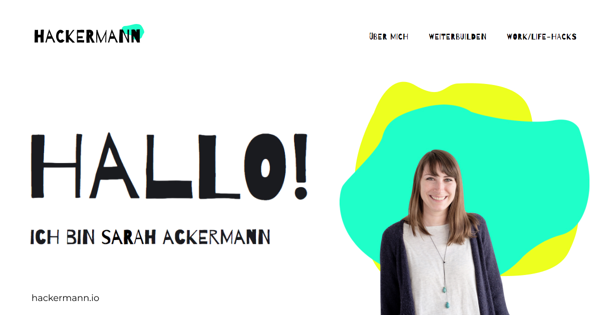 Hallo, ich bin Sarah Ackermann | hackermann