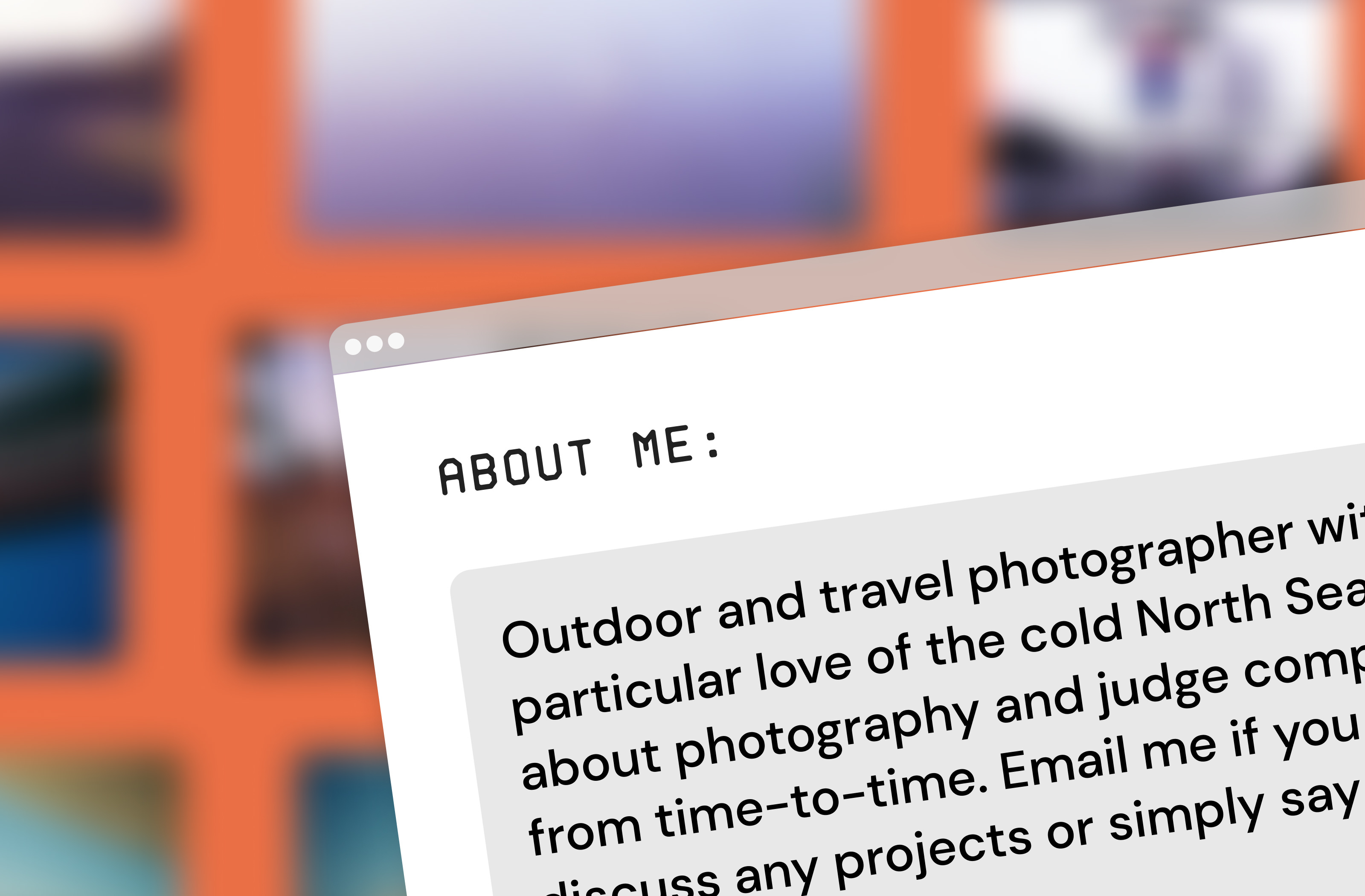Focus: 5 top tips on writing a great bio for your photography website
