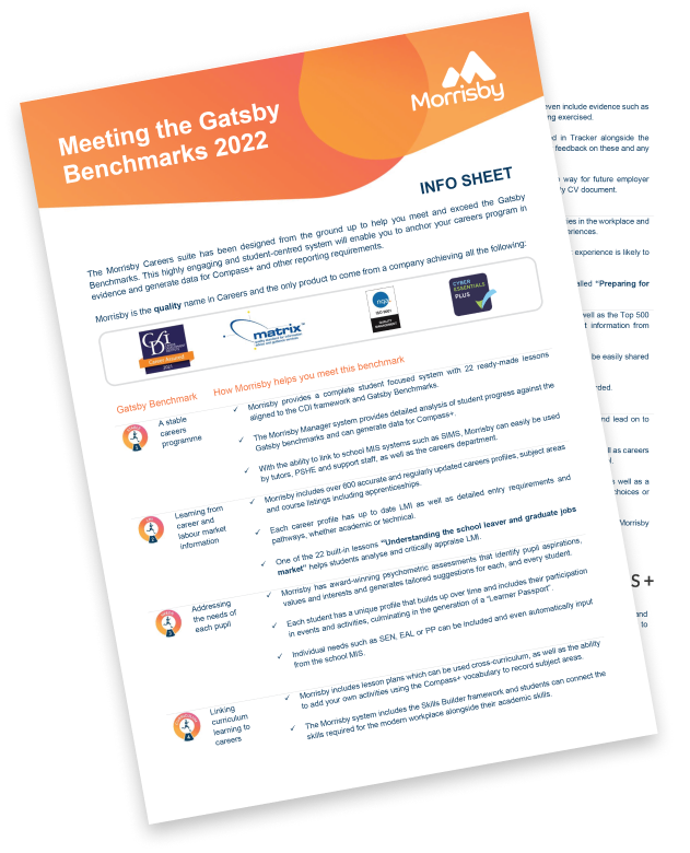 Gatsby Benchmarks - Track & Evidence With Morrisby