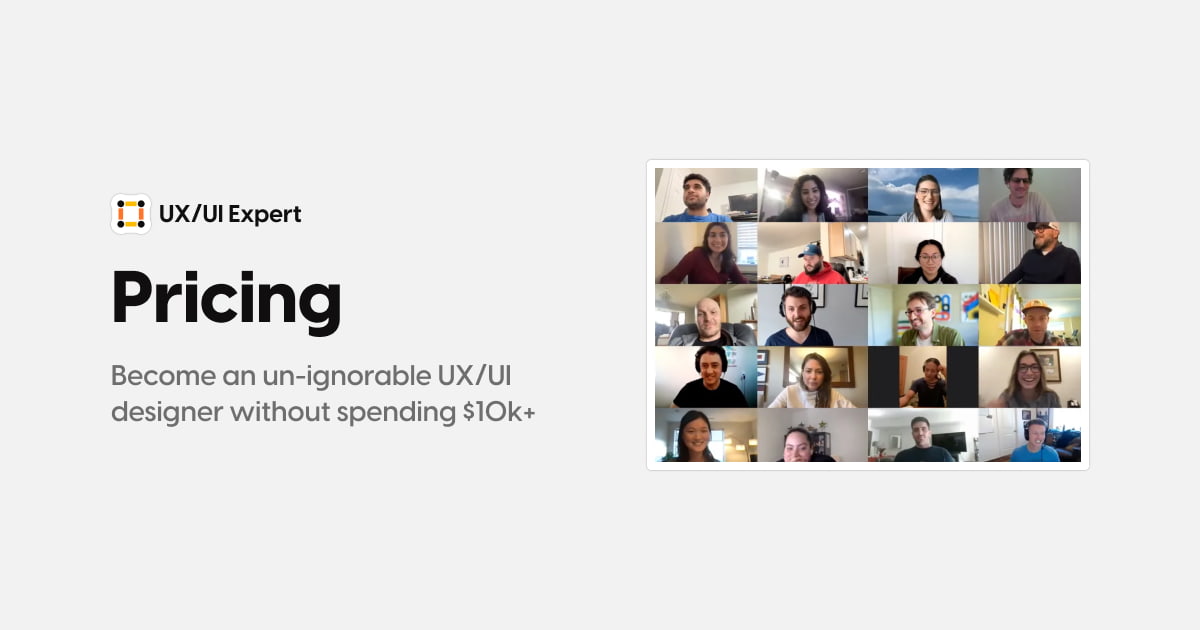 Pricing | UX/UI Expert