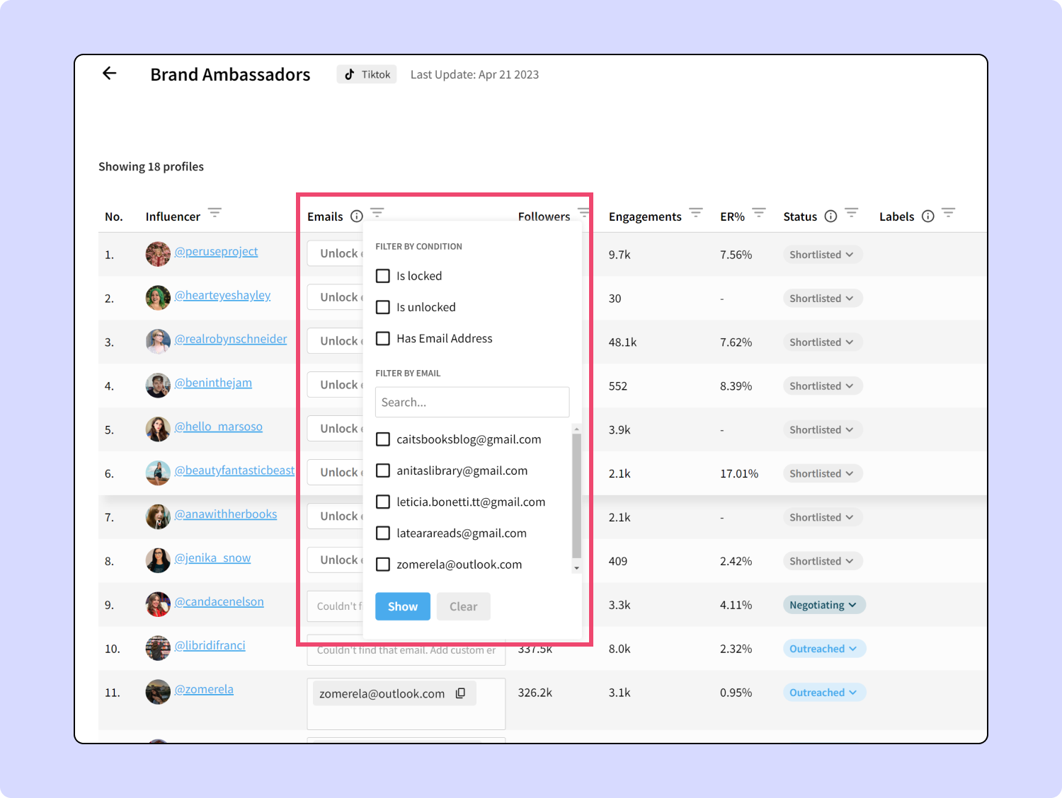 What's New In Modash - Product Update Recap Q1, 2023