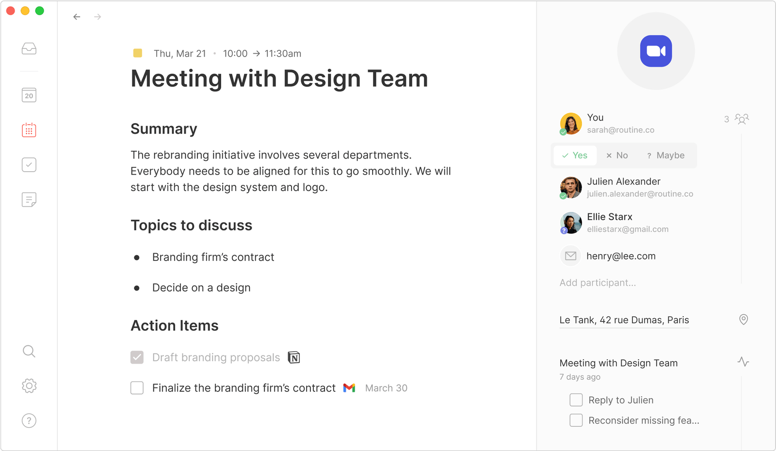 Routine | The Most Advanced Calendar for Productive People