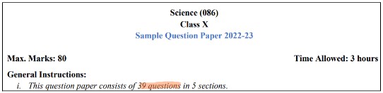CBSE Sample Papers Analysis 2023