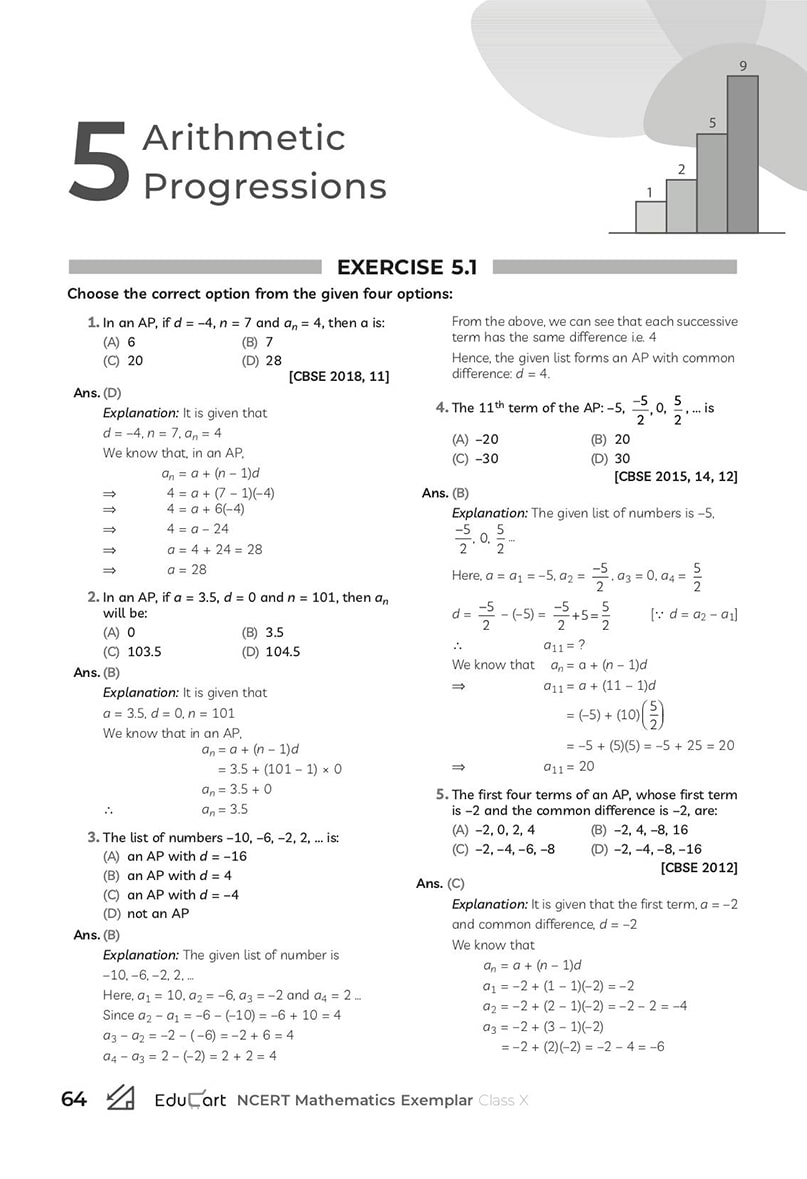 Educart MATHEMATICS Class 10 NCERT Exemplar Problems Solutions 2024-25 ... Educart MATHEMATICS Class 10 NCERT Exemplar Problems Solutions 2024-25 ...