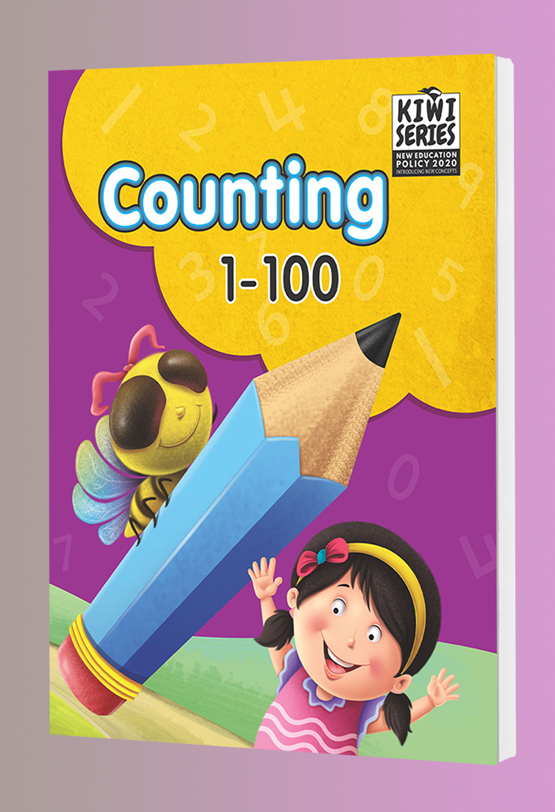 Educart Mathematics Counting 1-100 (Read-cum-write) for Nursery (3-5 ...