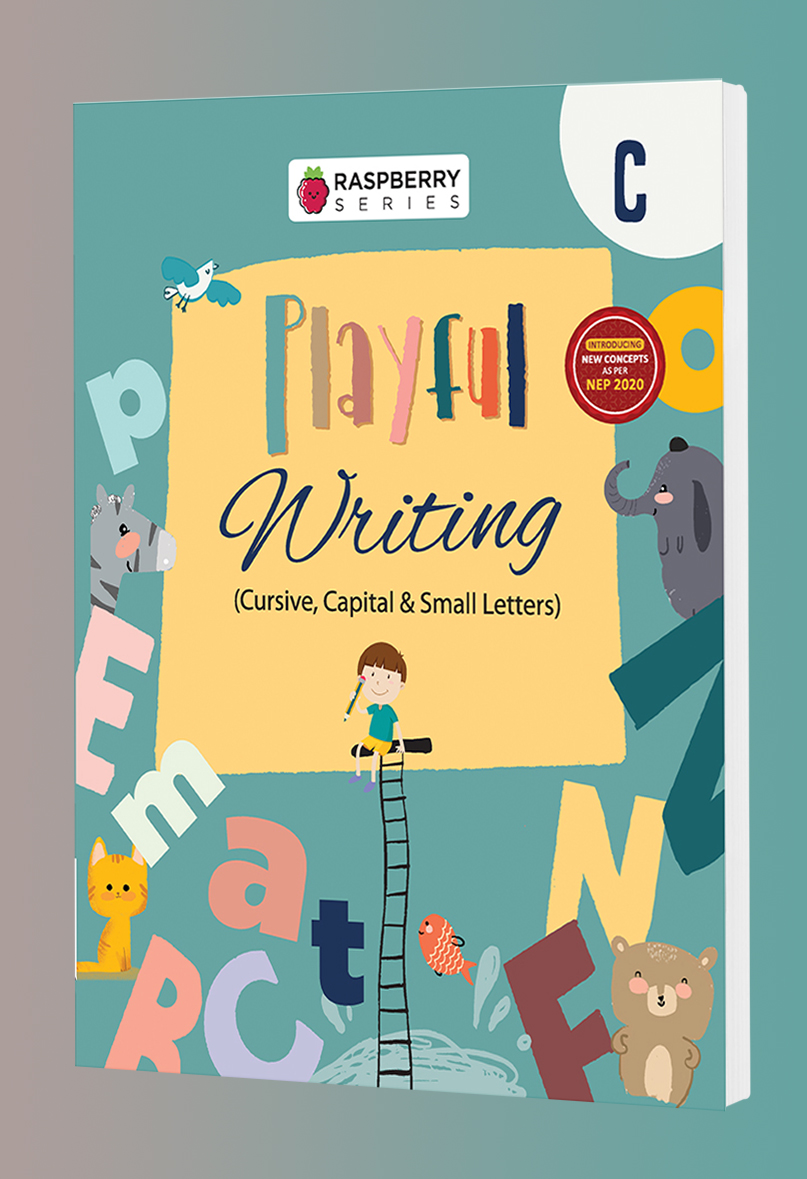 Educart English Playful Capital, Small and Cursive Writing Book for UKG ...