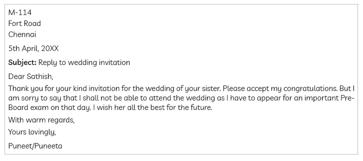 Invitations & Replies: Format, Types, Examples & Practice Questions in PDF