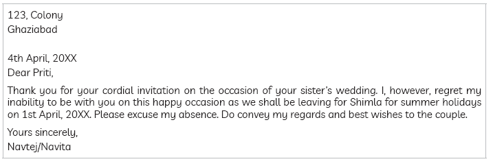 Invitations & Replies: Format, Types, Examples & Practice Questions in PDF