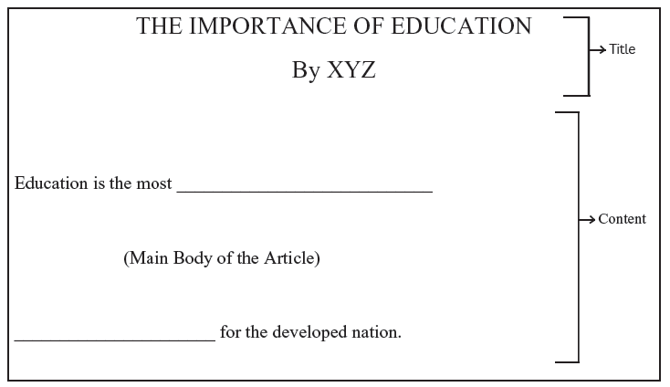 Article Writing: Format, Techniques, Examples & Practice Questions in PDF