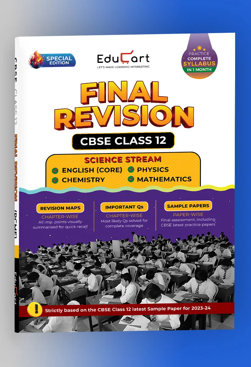 Educart CBSE Class 12 Final Revision Book for 2024: PCM English core
