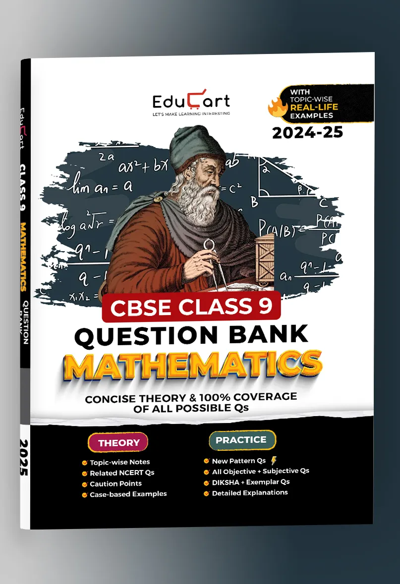 Educart CBSE Question Bank Class 9 Math 2024-25