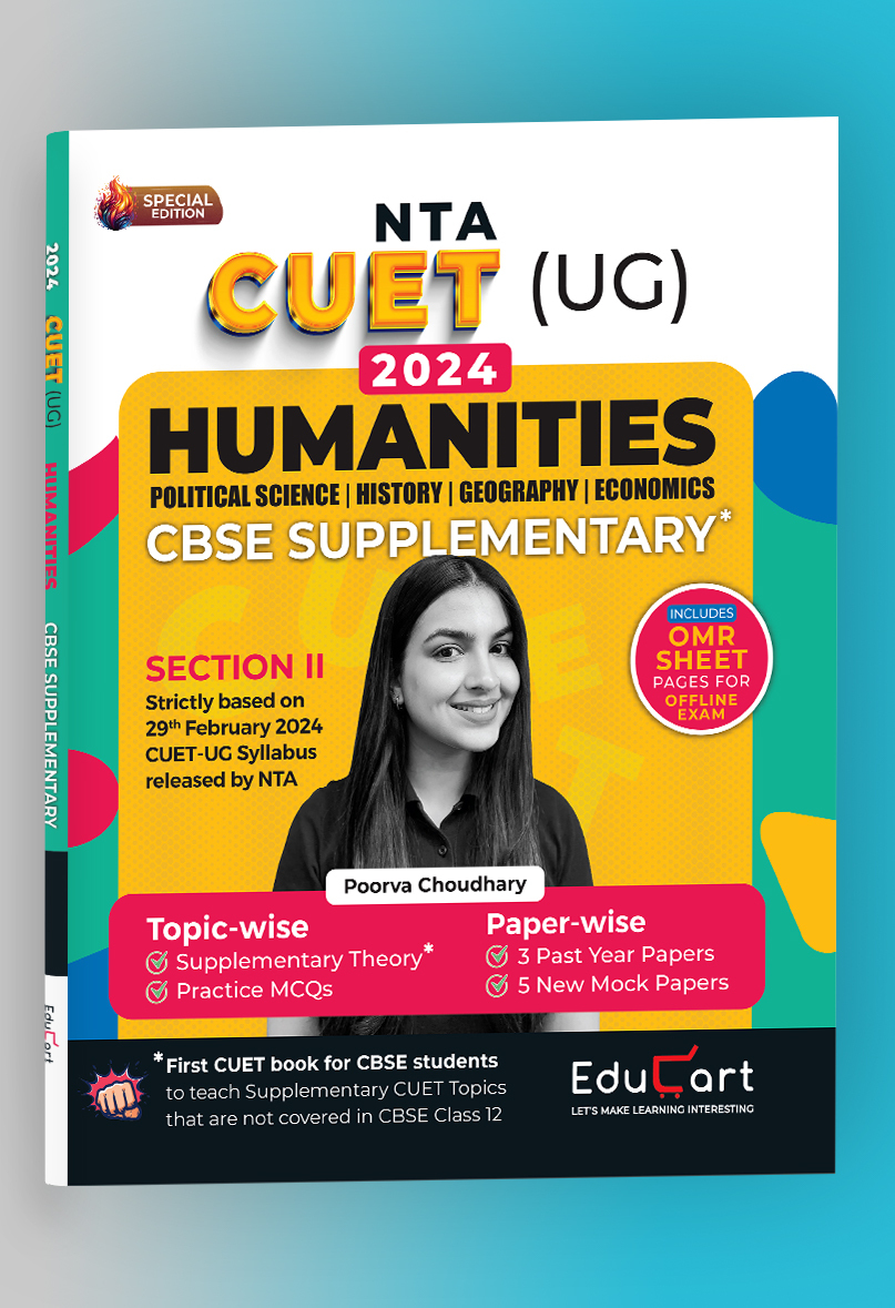 Educart CUET Humanities Book for CUET UG 2024 Exam