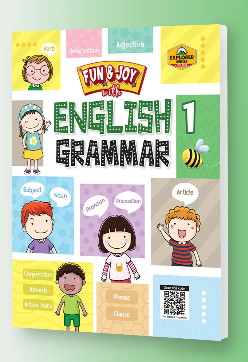 Educart Fun & Joy with English Grammar Textbook for Class 1