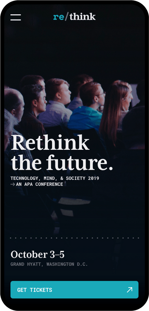 Rethink | Conference Design | Luke Meyer