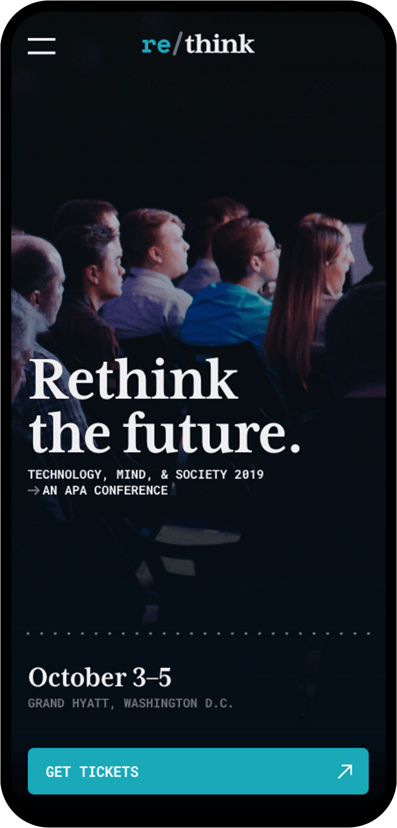 Rethink | Conference Design | Luke Meyer